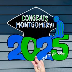 CUSTOM Class of 2025 Door Hanger, Class of 2026, Graduation Door Hanger ...
