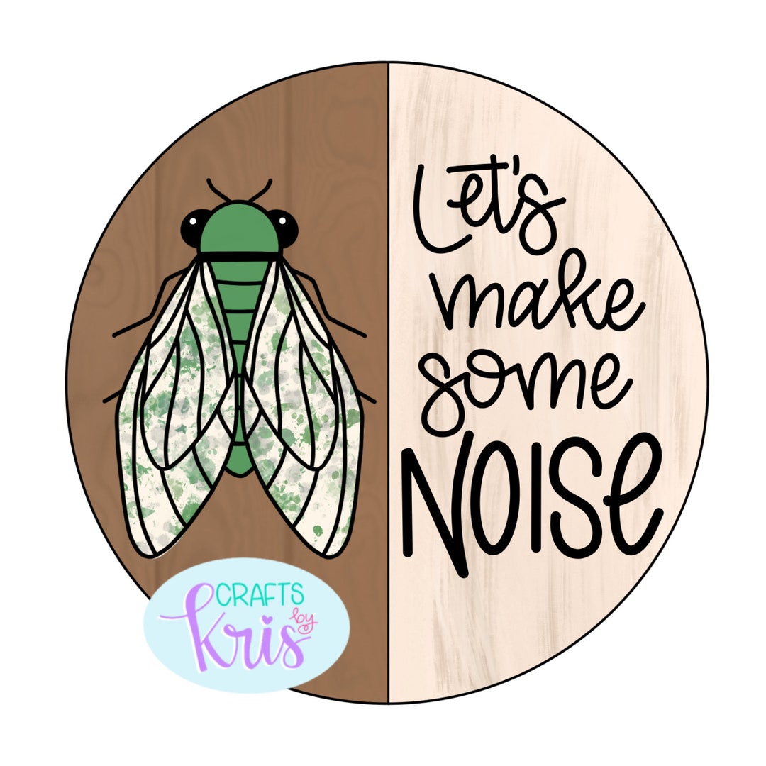 TEMPLATE DIGITAL FILE Cicada Door Hanger Template for Makers, Cicada ...