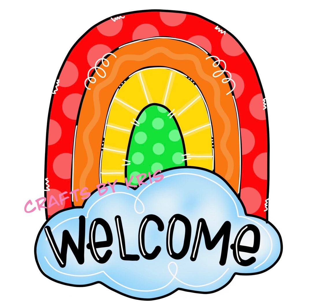 TEMPLATE *DIGITAL FILE* - Rainbow Door Hanger Template for Makers ...