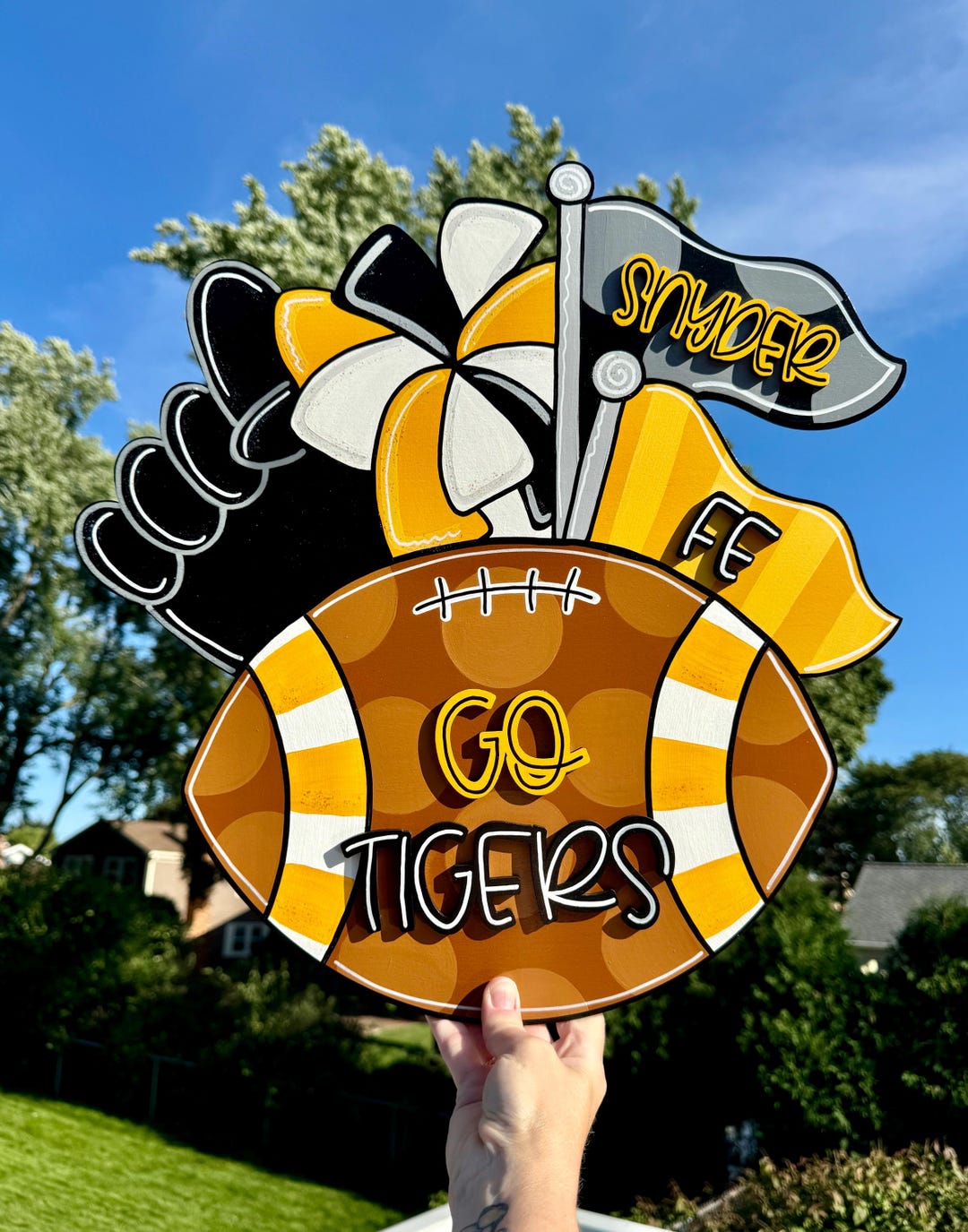 Football Door Hanger, Fall Football Door Hanger, Football Team ...