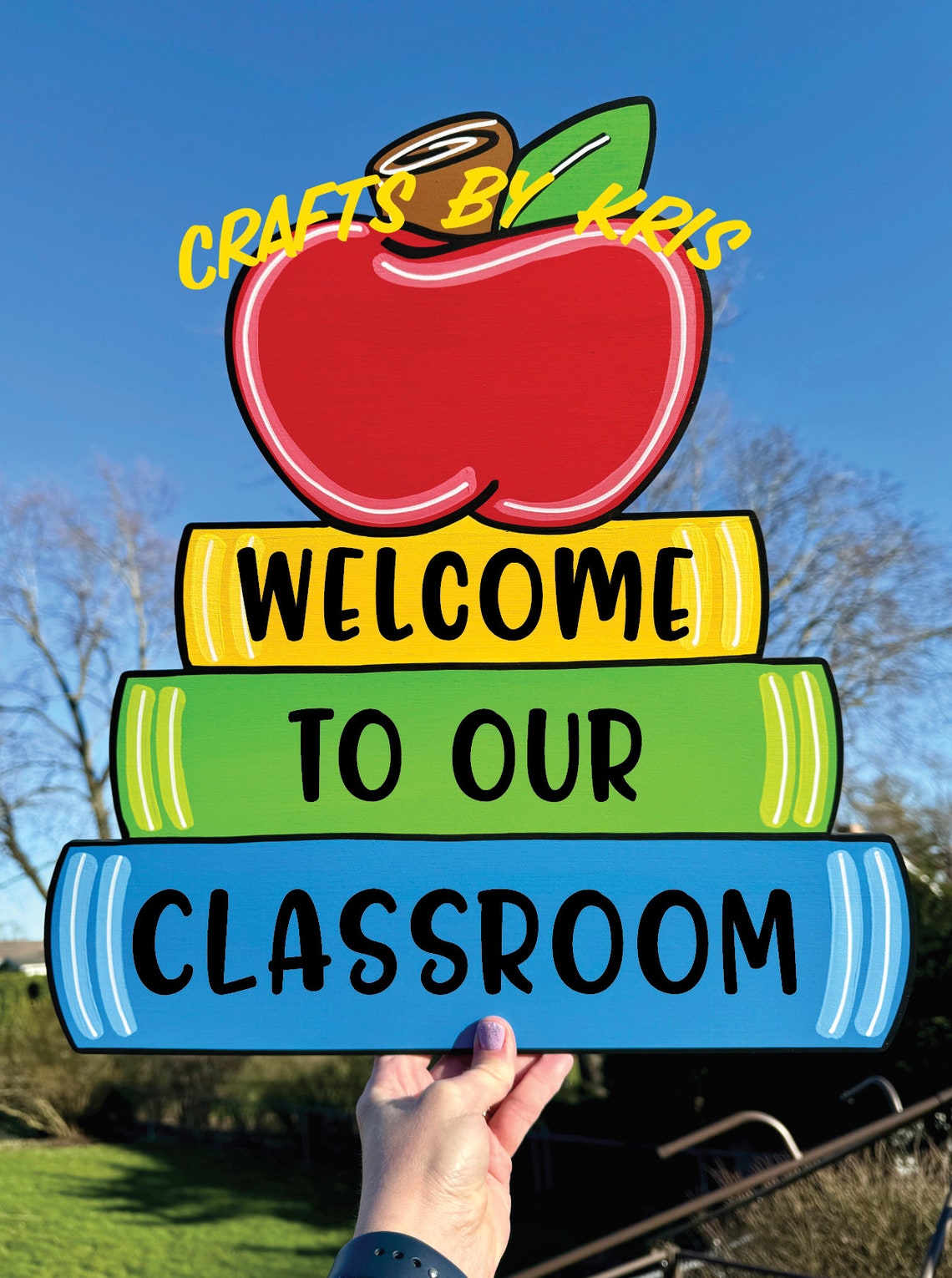 READY TO SHIP Teacher Door Hanger, Classroom Door Hanger, Back to ...