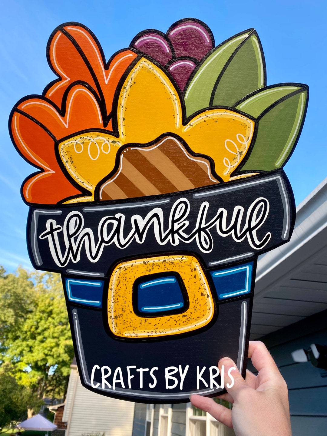 Thanksgiving Door Hanger, Thankful Door Hanger, Pilgrim Door Hanger ...