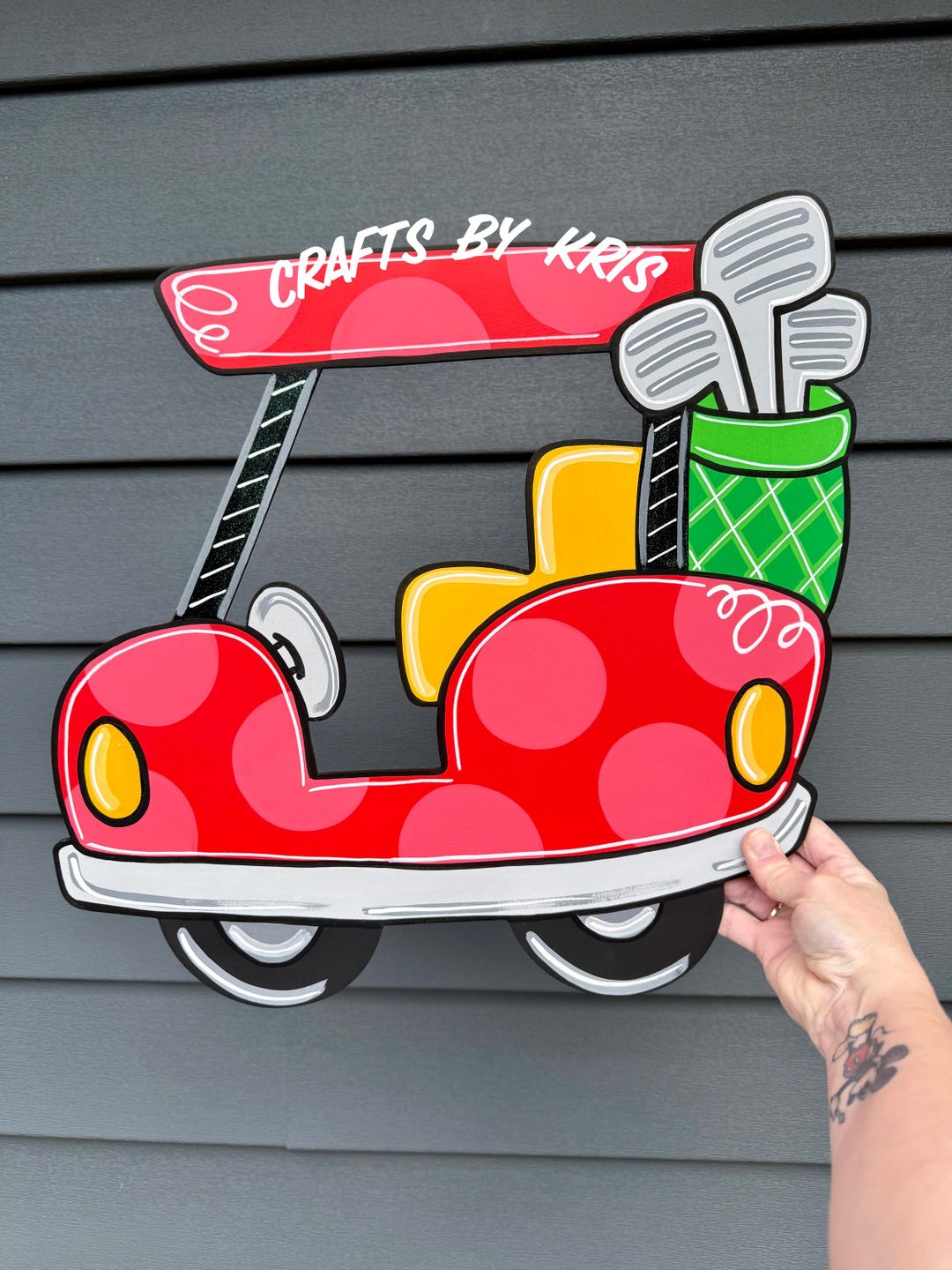 READY TO SHIP Golf Door Hanger, Golf Cart Sign, Golf Gift, Golfing Sign ...
