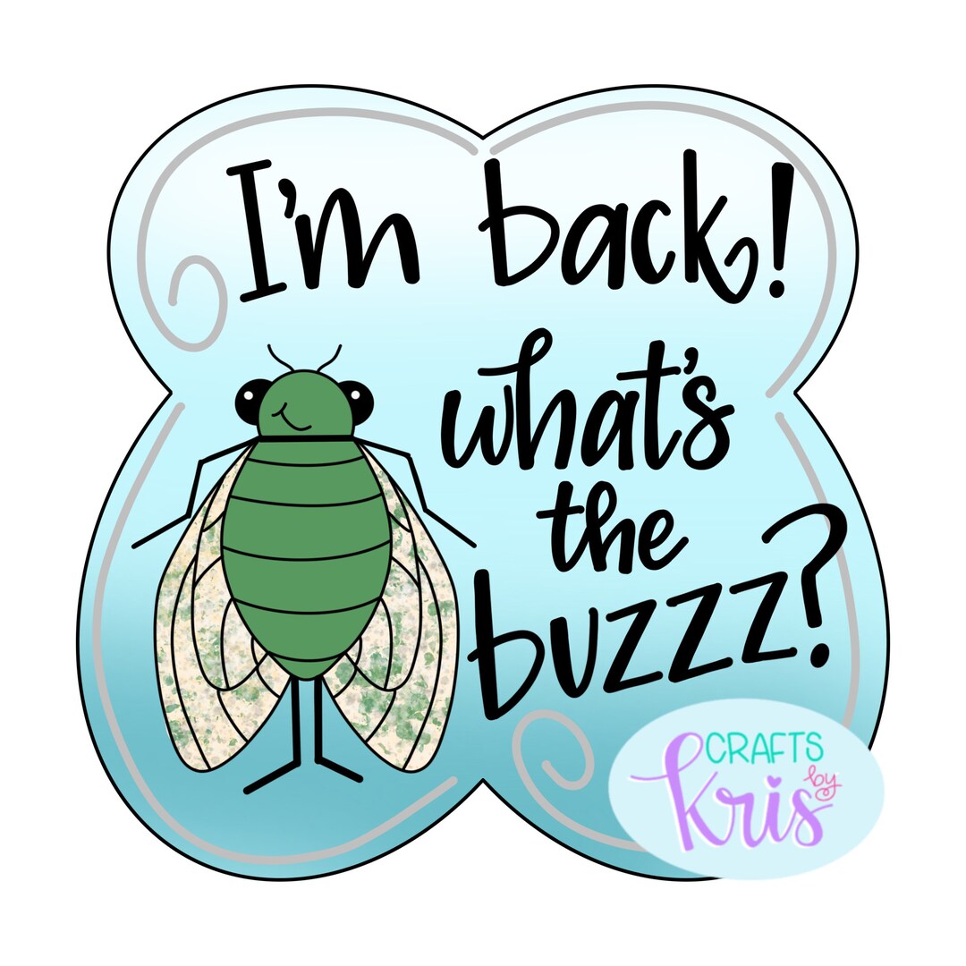 TEMPLATE DIGITAL FILE Cicada Door Hanger Template for Makers, Cicada ...