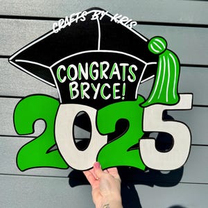 CUSTOM Class of 2025 Door Hanger, Class of 2026, Graduation Door Hanger ...