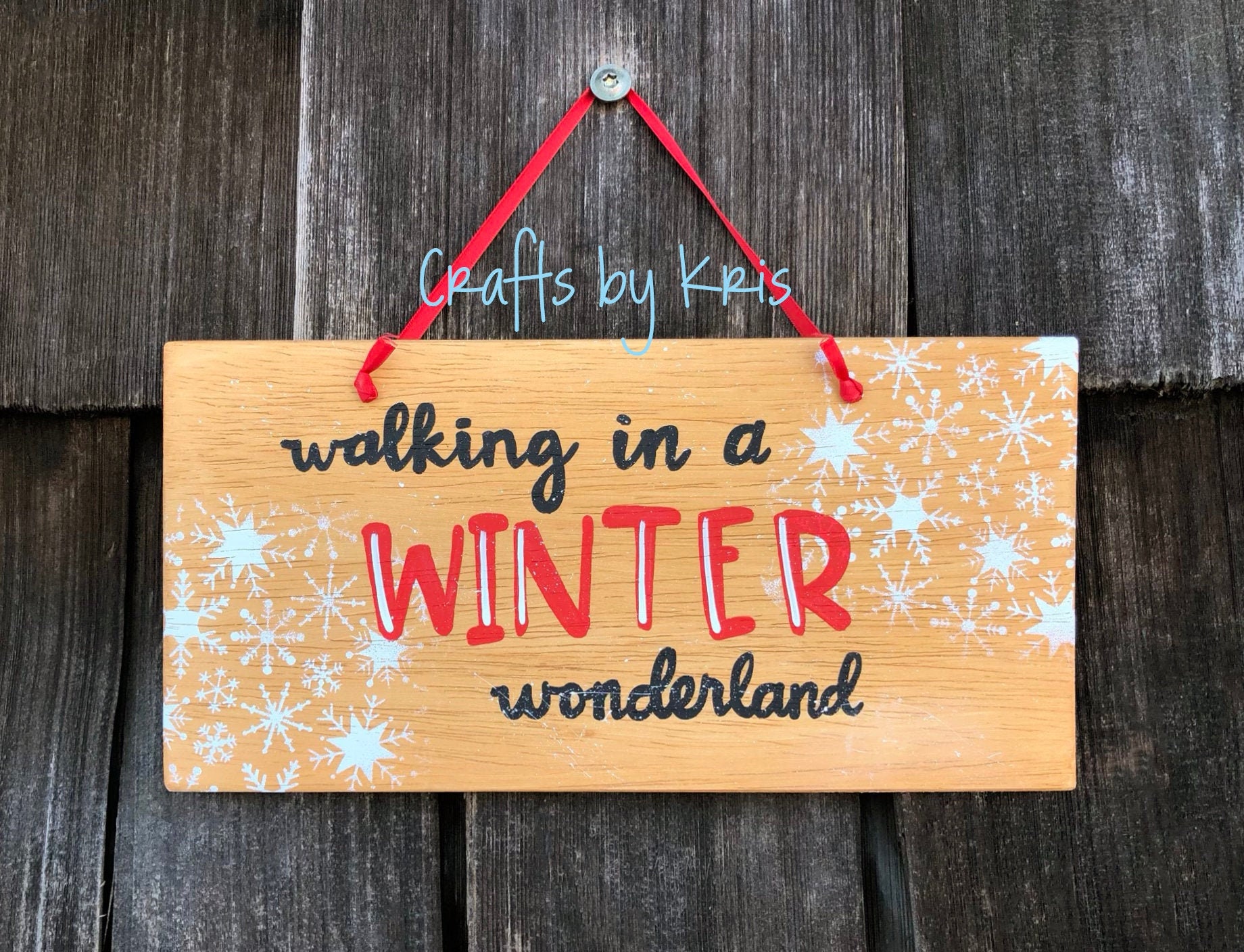 Signs Winter Wonderland sign custom carved hand painted Home Décor etna ...