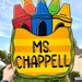 CUSTOM Crayon Door Hanger Sign, Teacher Door Hanger, Classroom Door ...
