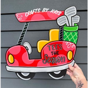 READY TO SHIP Golf Door Hanger, Golf Cart Sign, Golf Gift, Golfing Sign ...