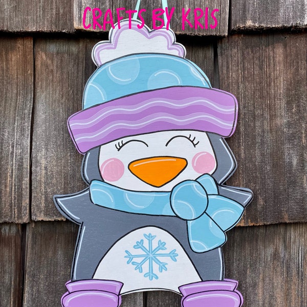 Penguin Door Sign - Etsy