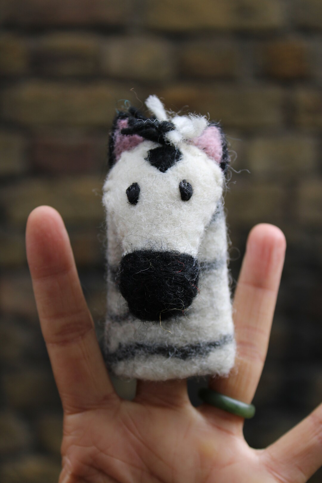 Felt Finger Puppet Zebra - Etsy