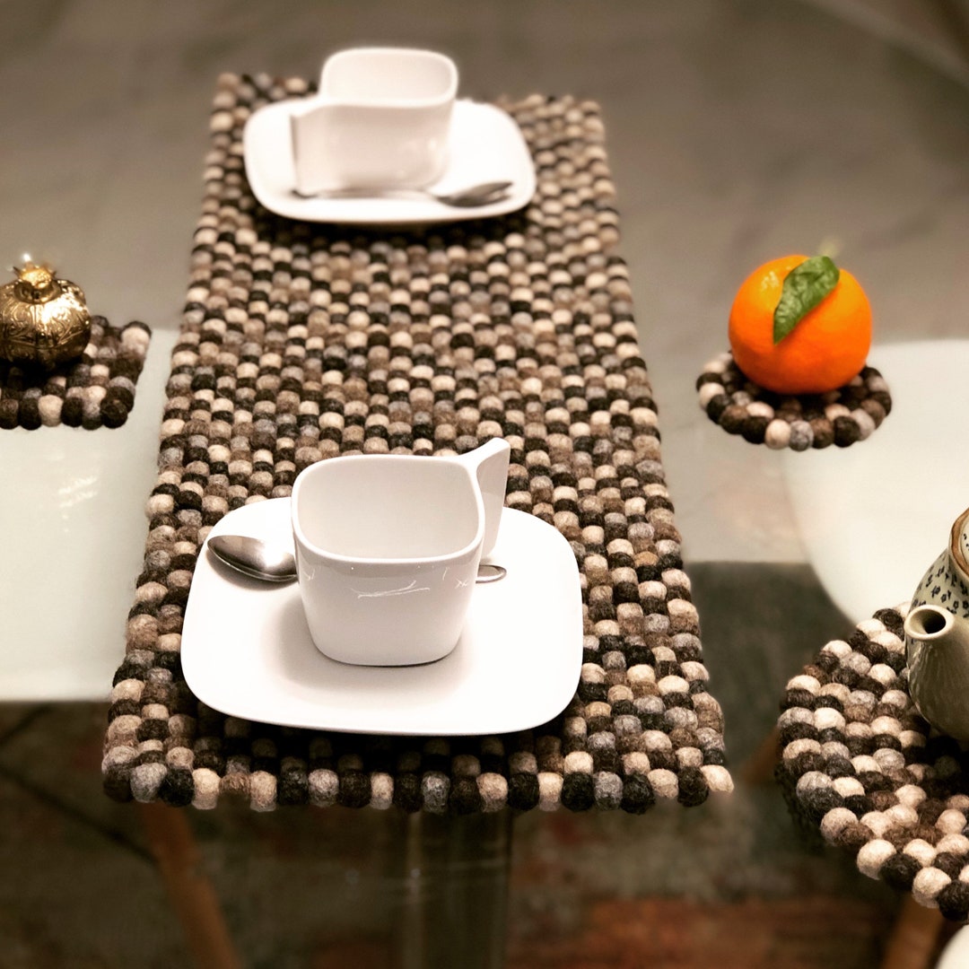 Fairtrade Felt/woolen Table Runner, Handmade in Nepal - Etsy