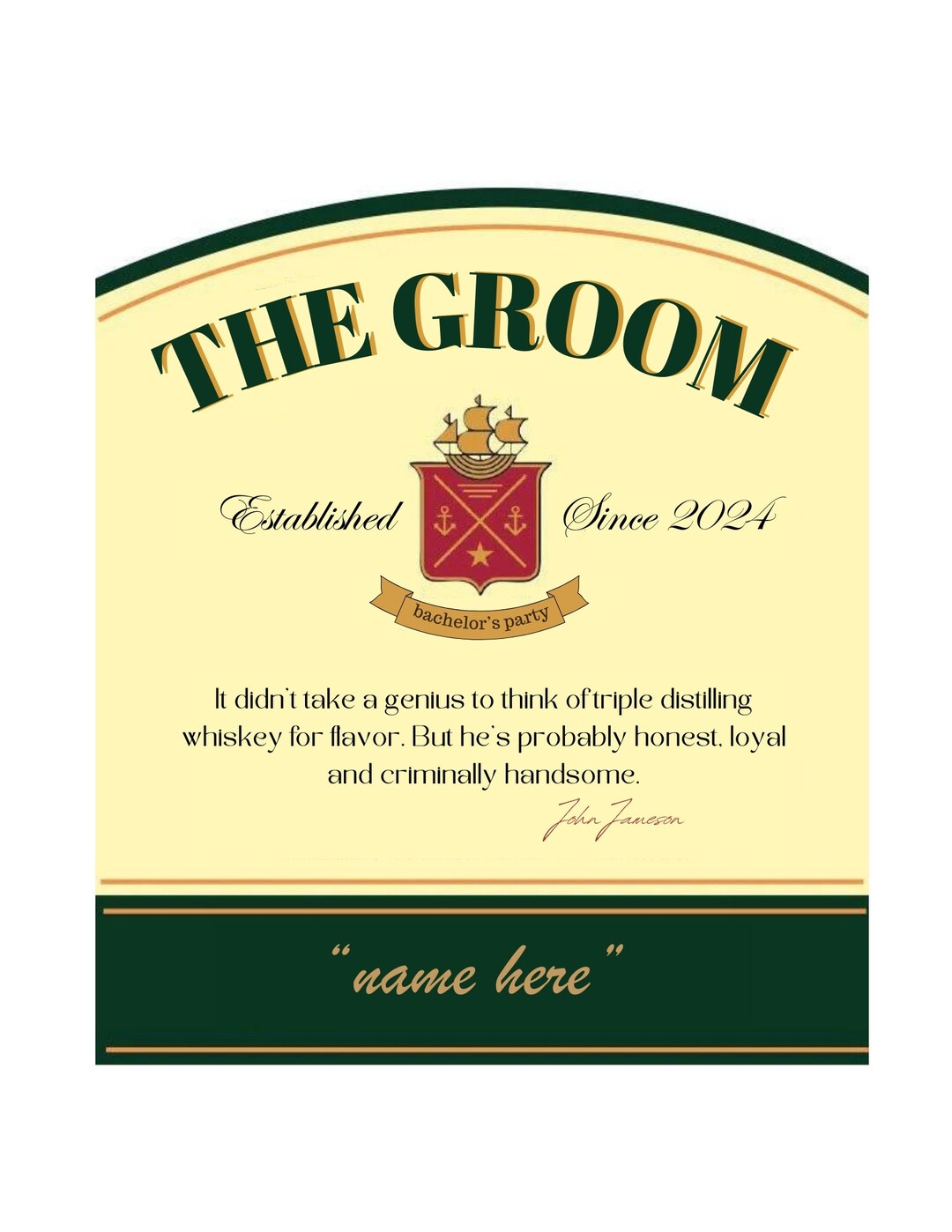 Custom Jameson Label | Bachelor Bundle | 2024 - Etsy