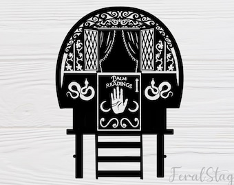 Gypsy Caravan Svg - Etsy UK