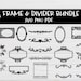 Gothic Frames SVG Bundle / Frames and Dividers SVG Bundle / Pdf / Png ...