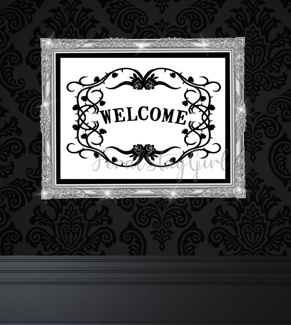 Welcome SVG / Doormat SVG / Gothic Welcome Sign SVG /pdf / | Etsy