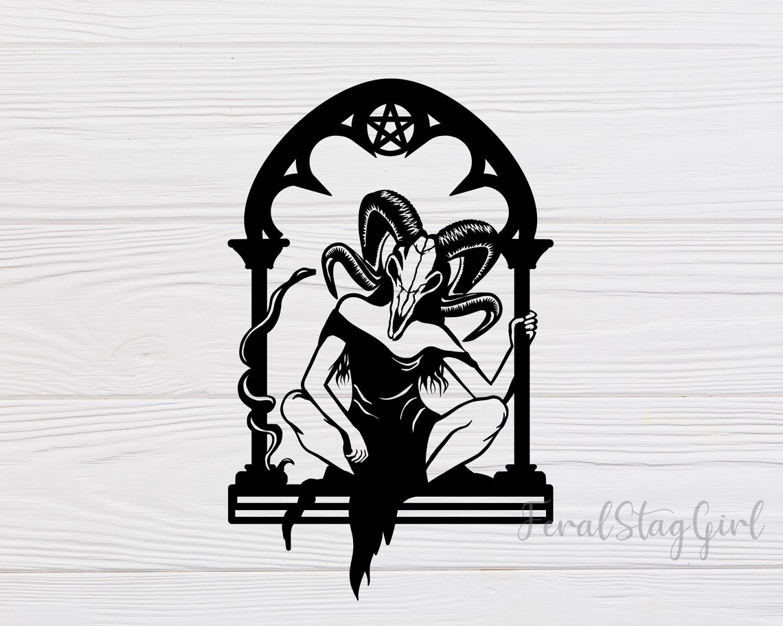Gothic SVG / Pagan SVG / Witch svg / Skull svg / Antlers svg / | Etsy