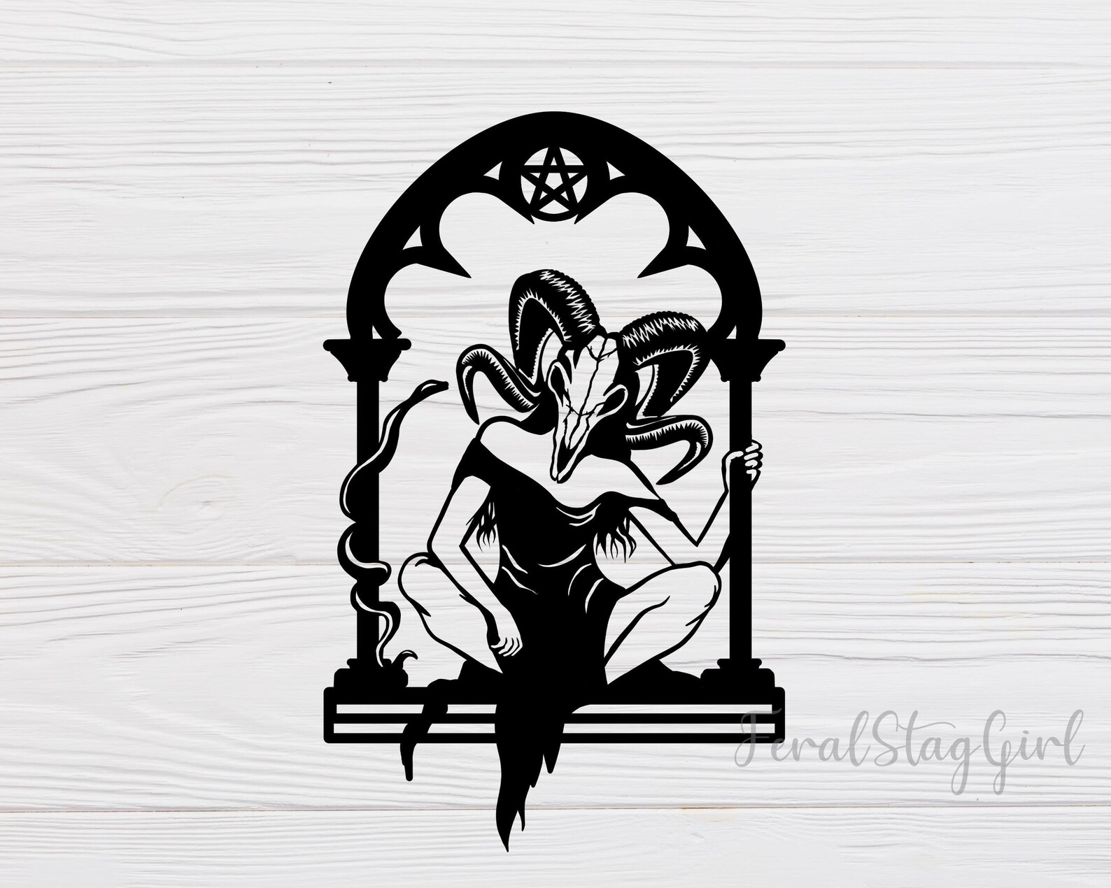 Gothic SVG / Pagan SVG / Witch svg / Skull svg / Antlers svg / | Etsy