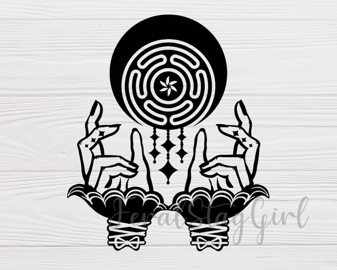 Hecate's Wheel SVG / Witch Hands SVG / Gothic SVG / Pagan Svg / Hecate ...