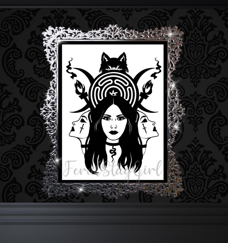 Hecate Goddess SVG / Witch SVG / Gothic SVG / Pagan Svg / Pdf - Etsy UK