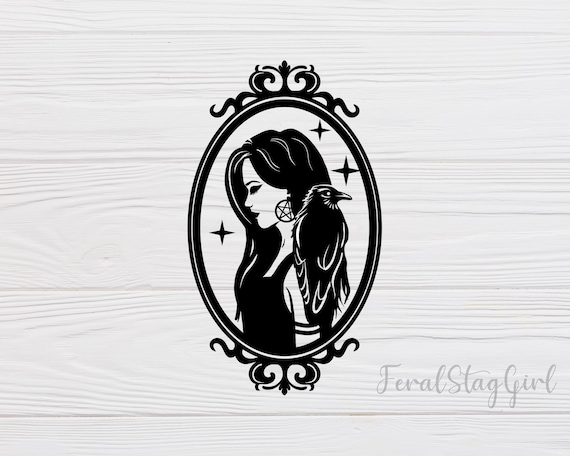 Gothic SVG / Pagan SVG / Raven SVG / Bird Svg / Witch Svg / | Etsy