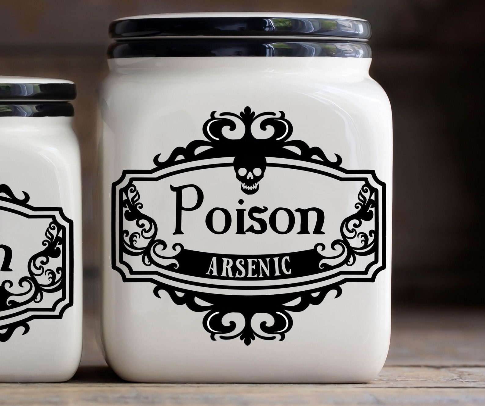 3 x Poison Jar Label SVG's / Label SVG bundle / Victorian | Etsy
