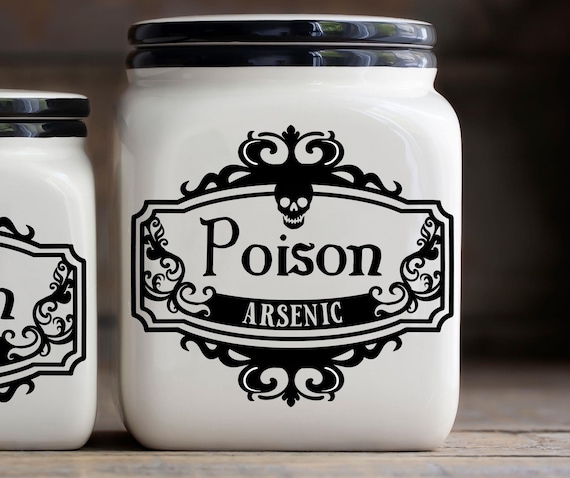 3 x Poison Jar Label SVG's / Label SVG bundle / Victorian | Etsy