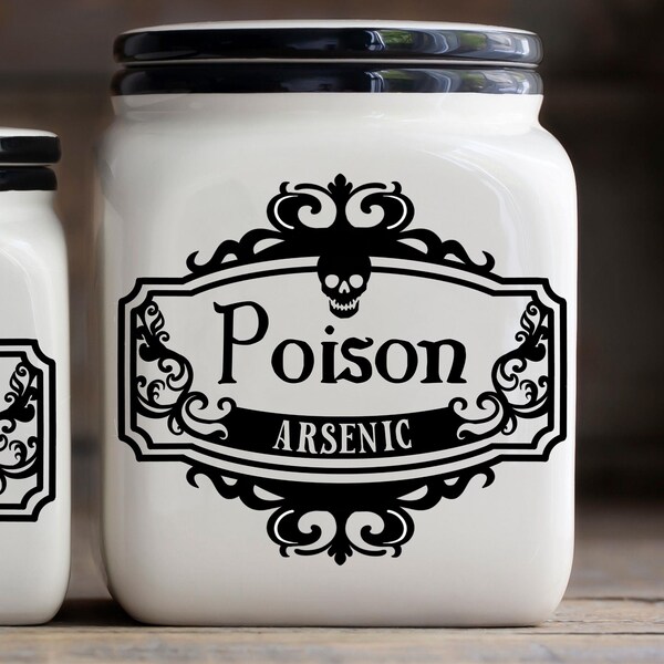 Poison Bottle Label - Etsy