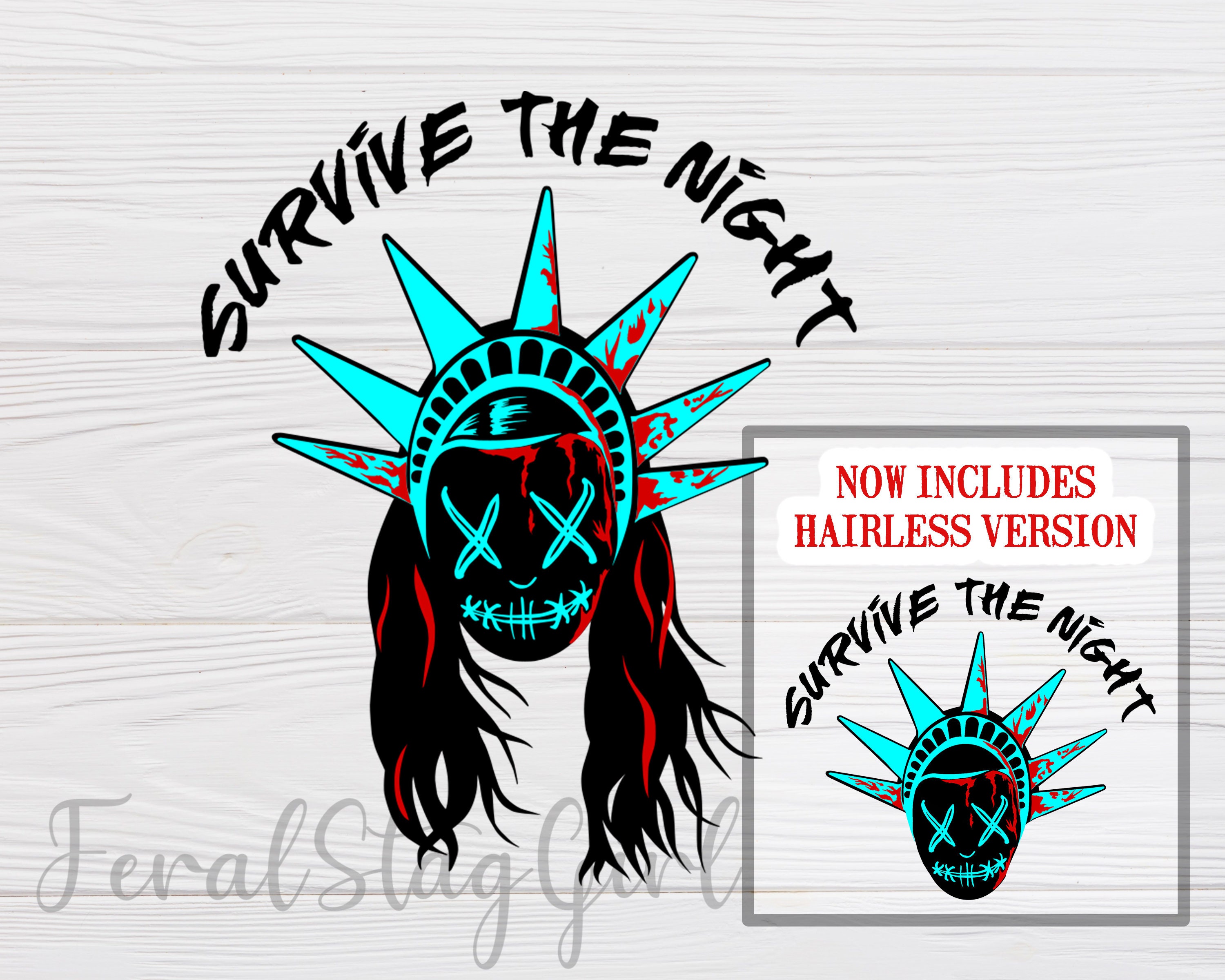 Horror SVG / Halloween SVG / Gothic SVG / Survive the Night - Etsy
