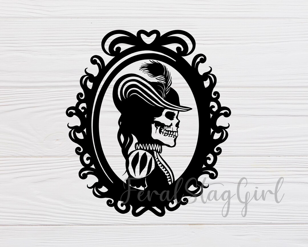 Gothic Skull SVG / Gothic SVG / Victorian Lady SVG / Skull Cricut ...