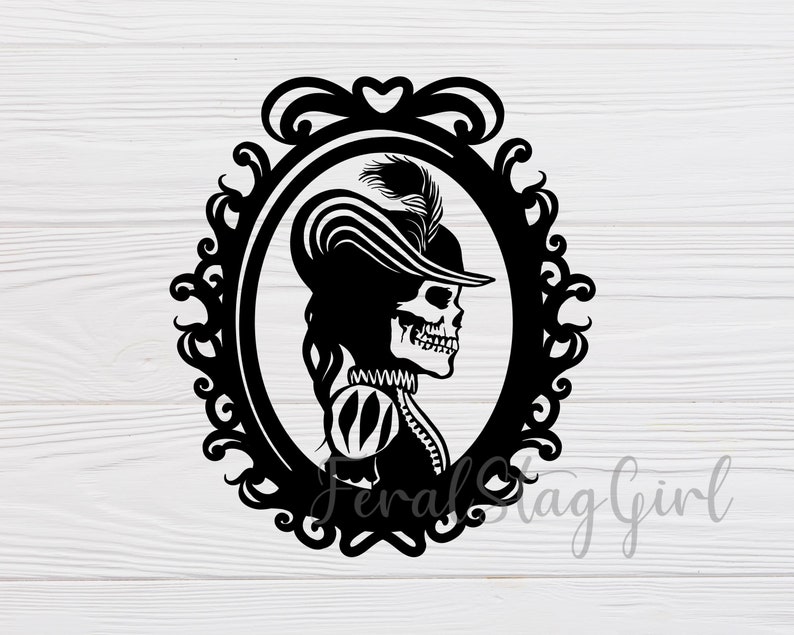 Gothic Skull SVG / Gothic SVG / Victorian Lady SVG / Skull | Etsy