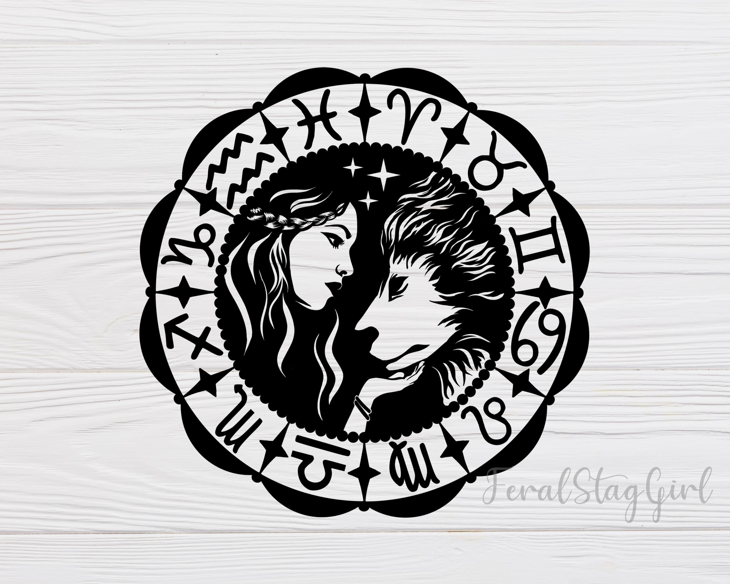 Scrapbooking Paper, Party & Kids LEO Svg lioness svg star sign svg ...