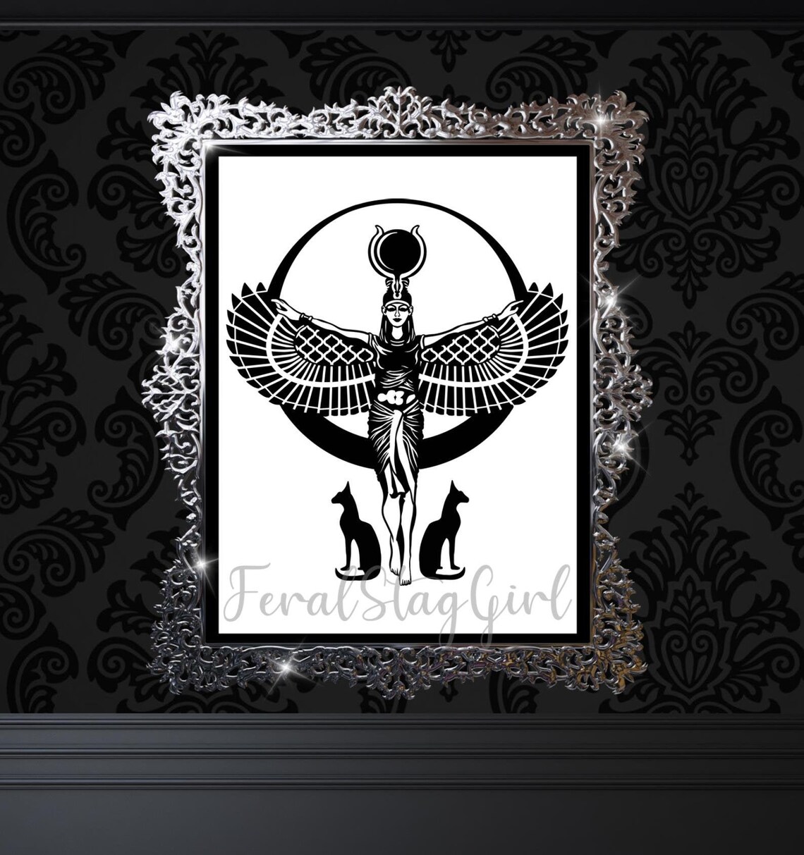 Egyptian Goddess SVG / Isis SVG / Wings Svg / Queen Svg / Pagan Svg ...