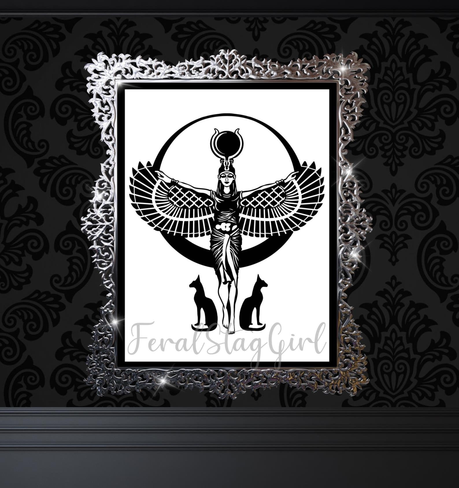 Egyptian Goddess SVG / Isis SVG / Wings Svg / Queen Svg / | Etsy Australia