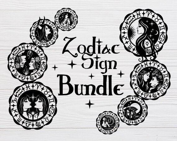 Star Sign SVG Bundle / Astrology SVG Bundle / Zodiac Sign Svg - Etsy UK