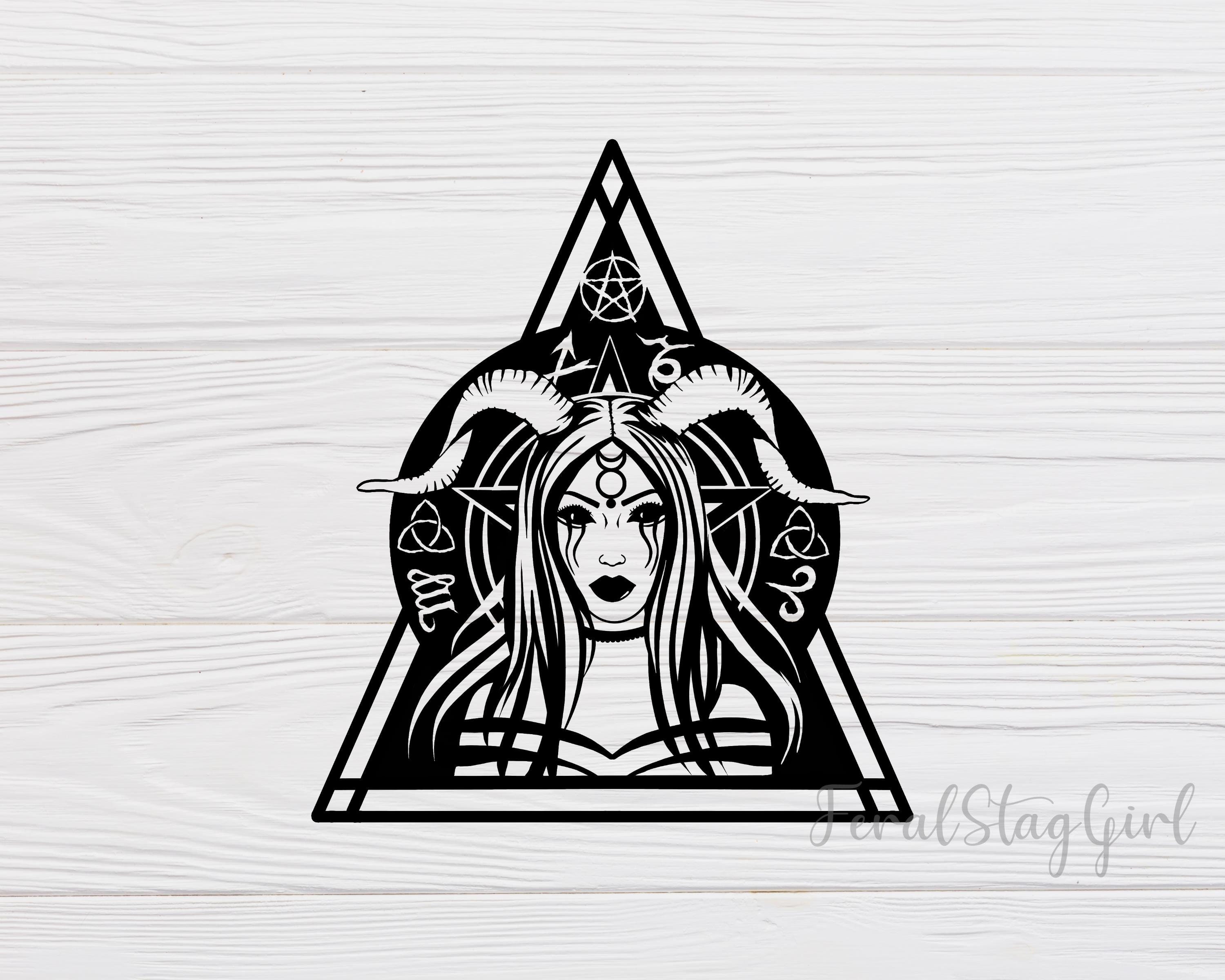 Pagan SVG / Witch SVG / Wicca SVG / Witchcraft Svg/ Antlers | Etsy