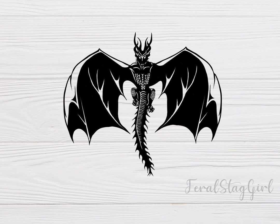 Dragon SVG / Dragon Cutting File for Cricut / Gothic SVG / Dragon ...