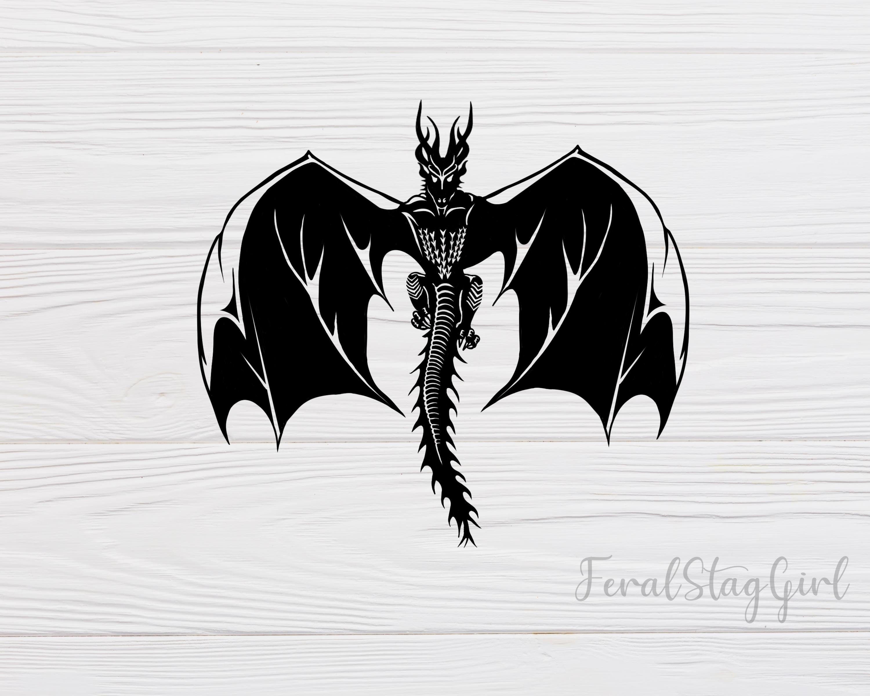 Dragon SVG / Dragon cutting file for cricut / Gothic SVG / - Etsy 日本