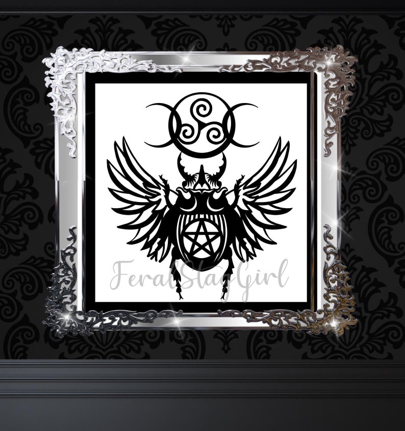 Scarab Beetle SVG / Pagan Symbols SVG / Wicca Svg / Gothic SVG | Etsy