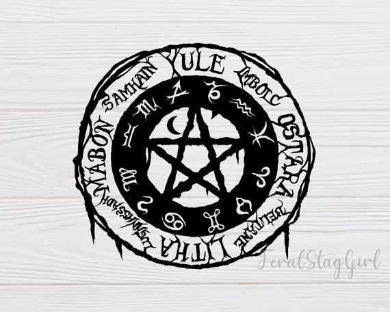Wicca SVG / Pagan SVG / Wheel of the Year Svg / Calendar Svg / | Etsy