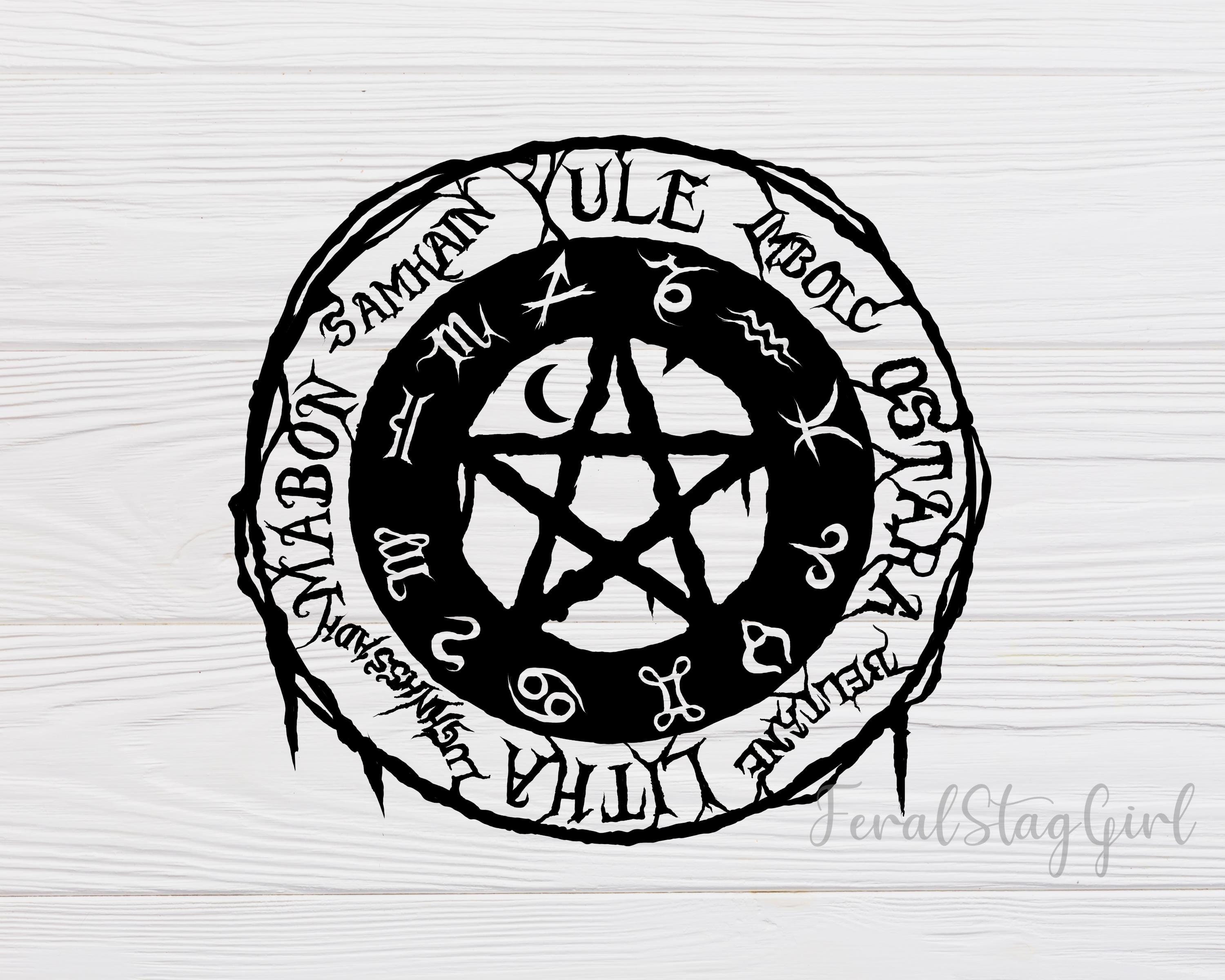 Wicca SVG / pagan SVG / wheel of the year svg / calendar svg / | Etsy