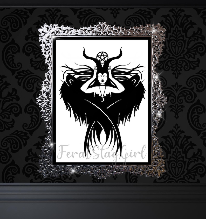 Gothic Svg / Pagan Svg / Witch Svg / Angel Svg / Pdf / Png / - Etsy