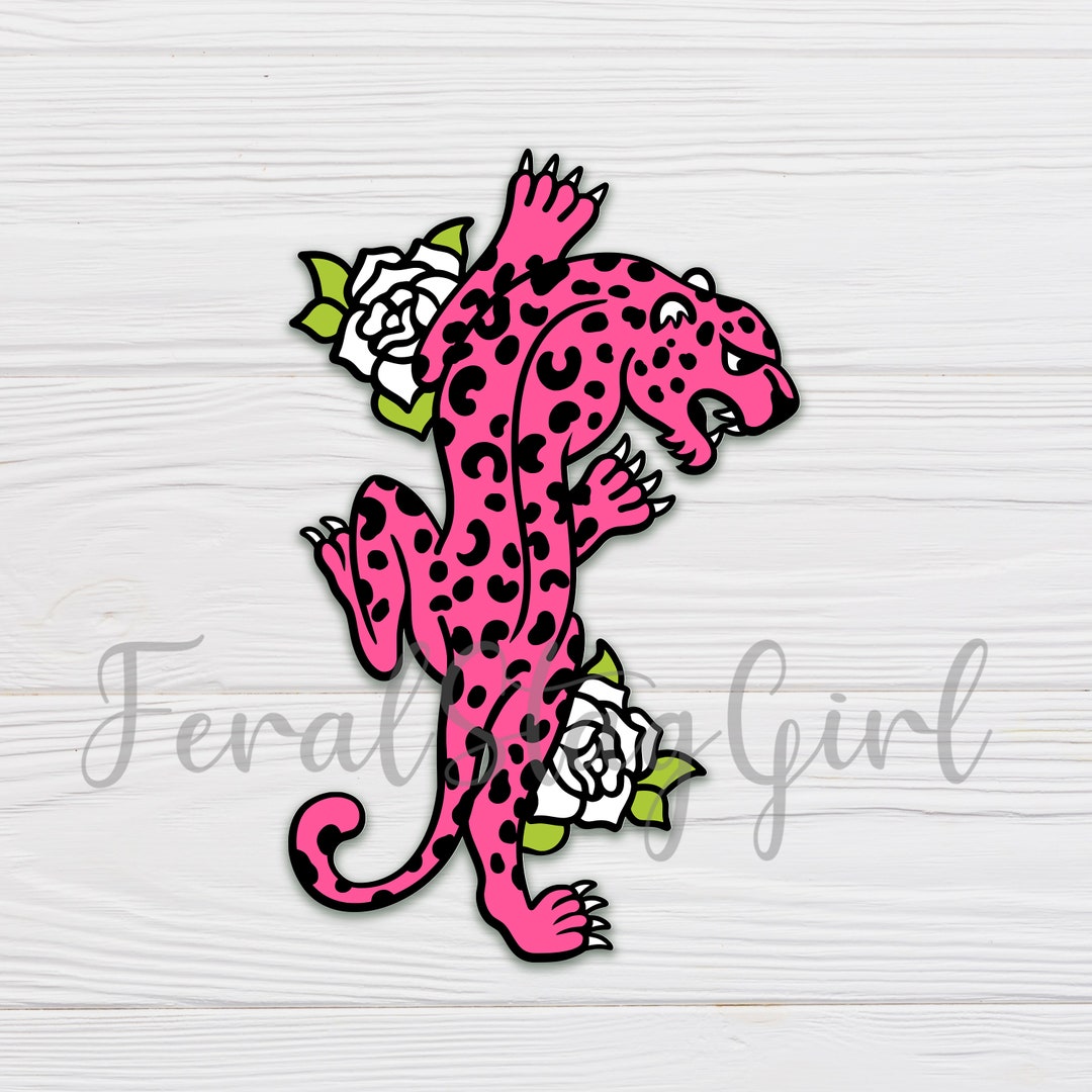Floral Leopard SVG / Tattoo Svg / PNG / Pdf / Cricut Cutting File ...
