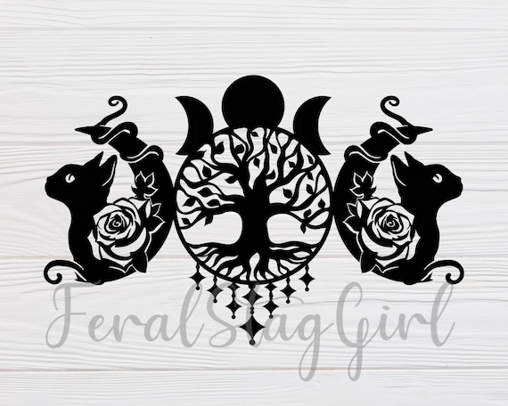 Tree of Life SVG / Wicca SVG / Witchcraft SVG / Gothic Svg / | Etsy