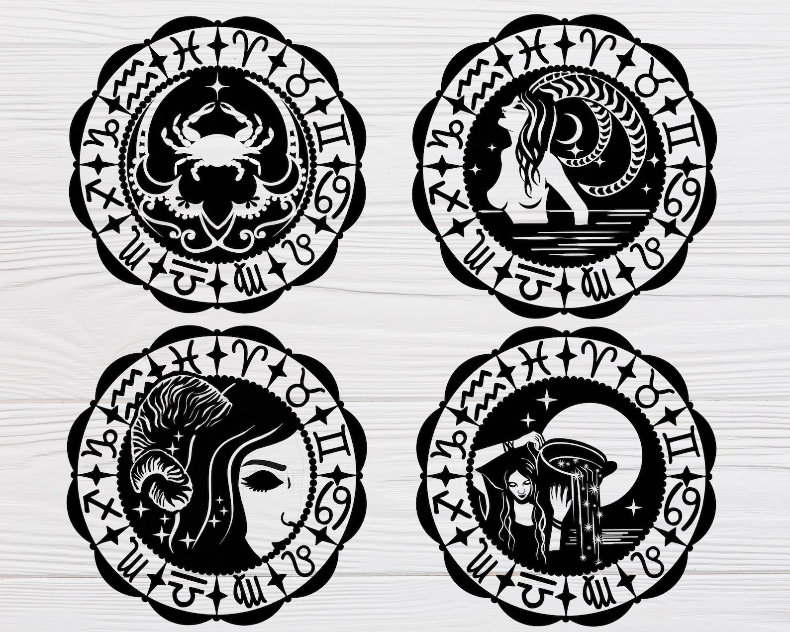 Star Sign SVG Bundle / Astrology SVG Bundle / Zodiac Sign Svg - Etsy UK