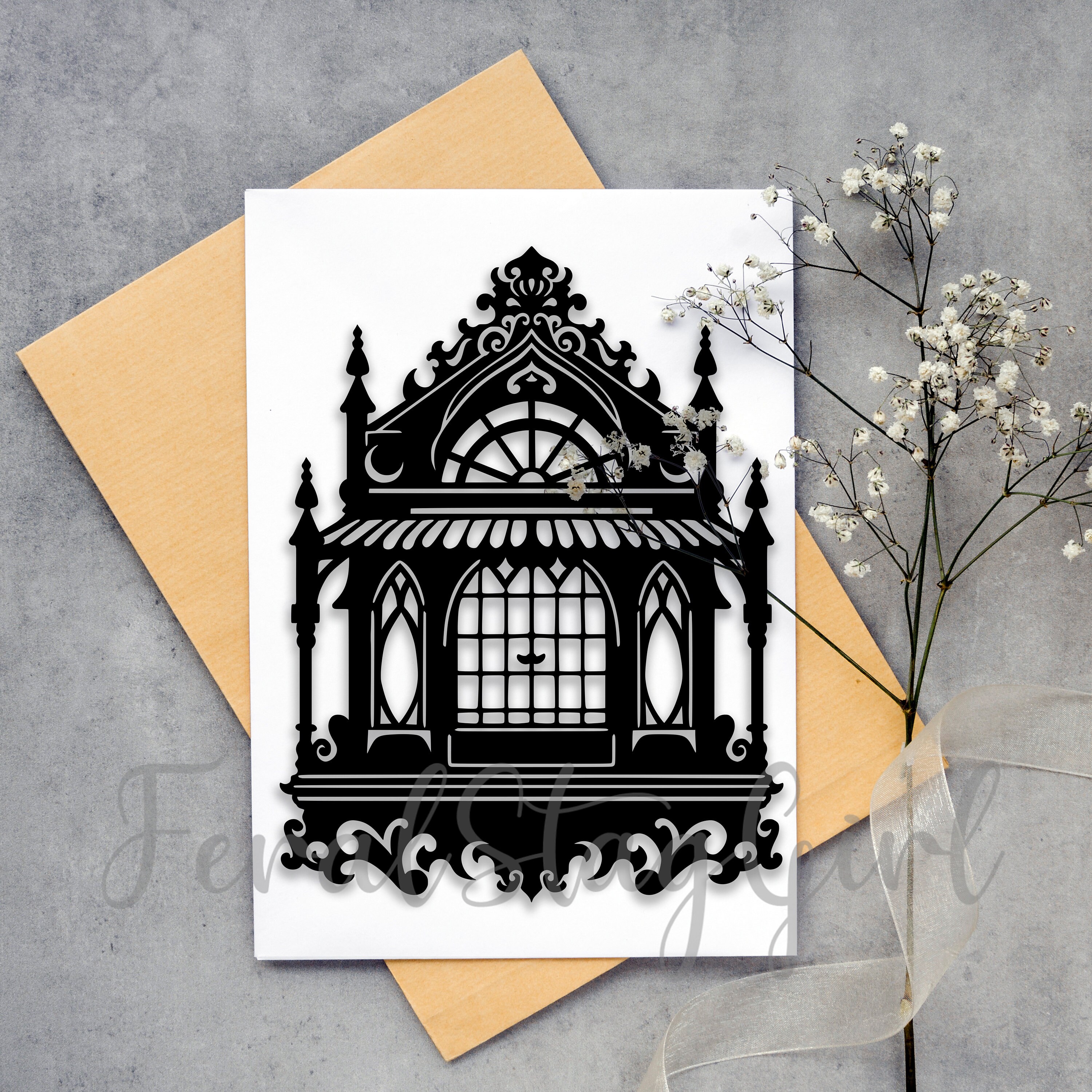 Gothic House SVG / Victorian SVG / Shop Front SVG / Pdf / Cricut ...