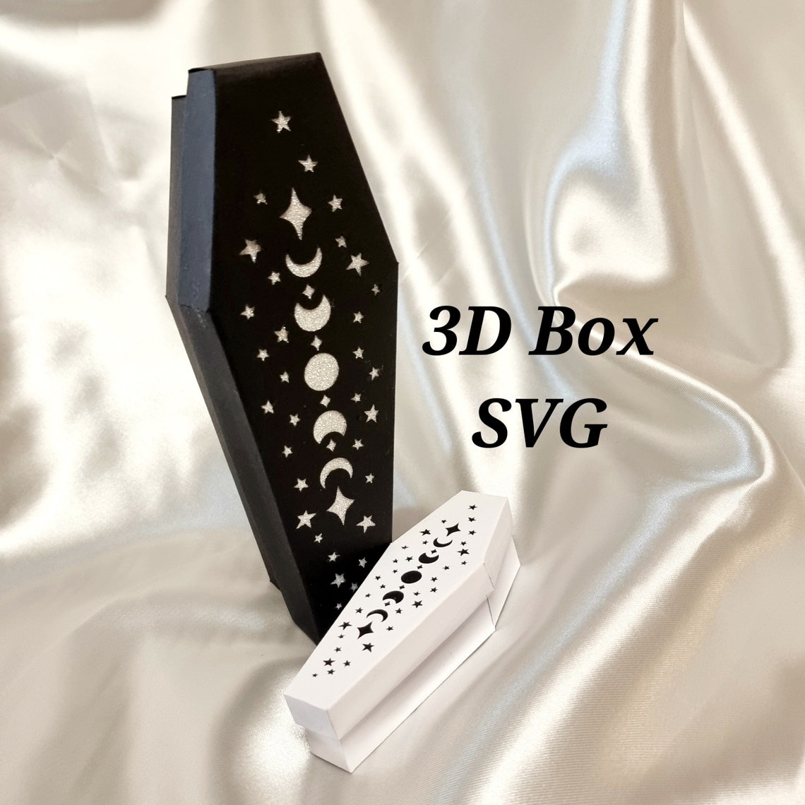 3D Coffin Box SVG for Cricut / Gothic Gift Box SVG / PDF / - Etsy