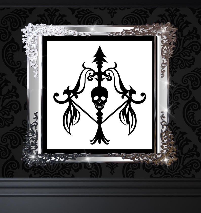 Bow and Arrow SVG / Skull SVG / Gothic SVG / Cricut Cutting File / Pdf ...