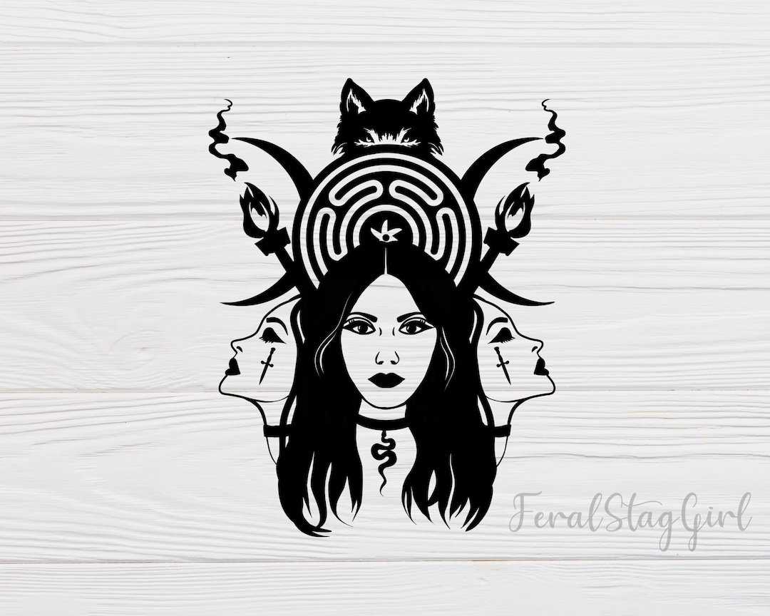 Hecate Goddess SVG / Witch SVG / Gothic SVG / Pagan svg / pdf / png ...