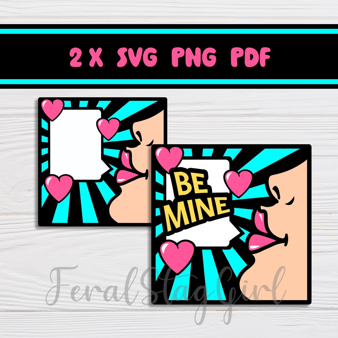 Pop Art Shadow Box SVG Digital Download / Card Making Layered SVG / PDF ...