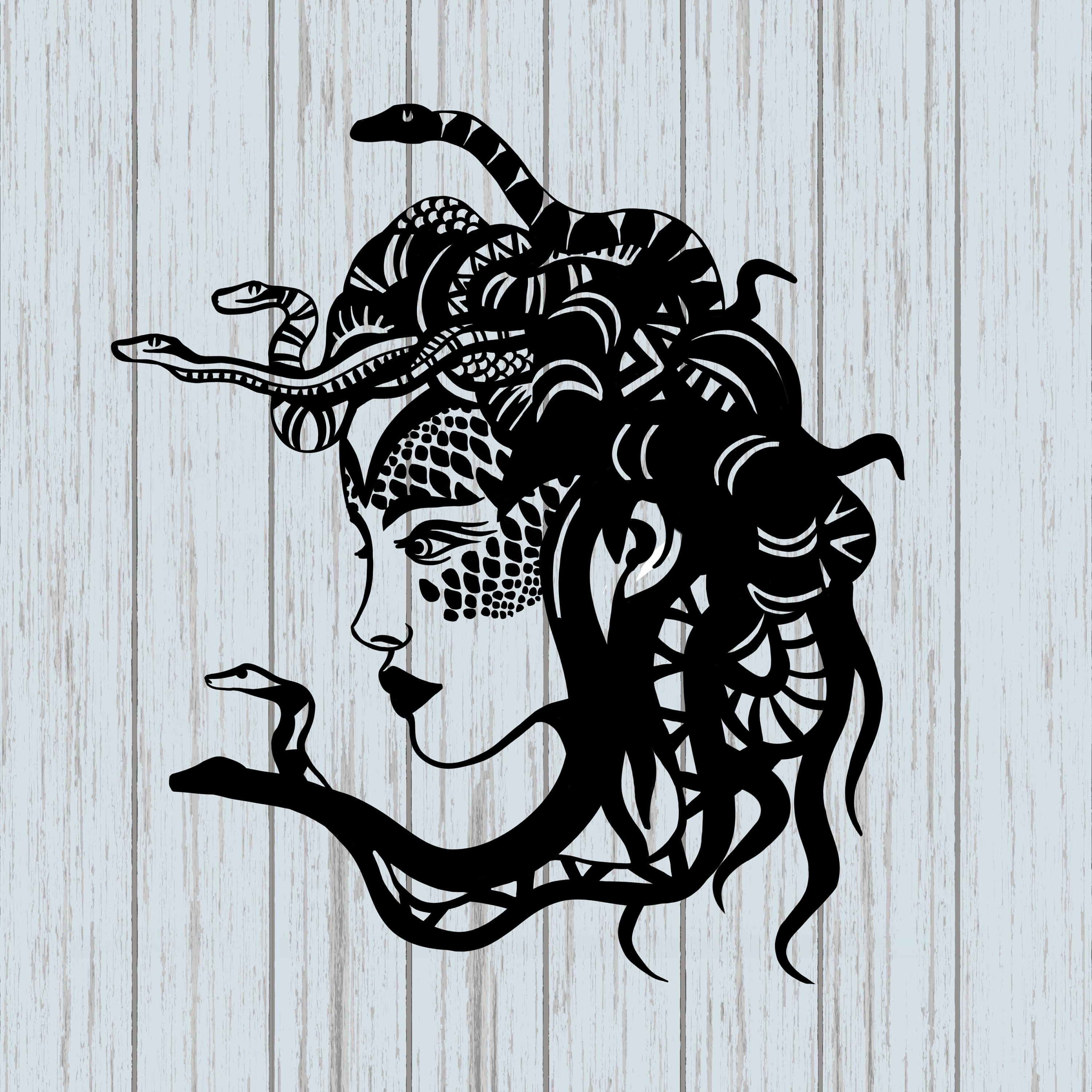 Medusa SVG / Greek God SVG / Snake SVG / Greek Goddess svg / | Etsy